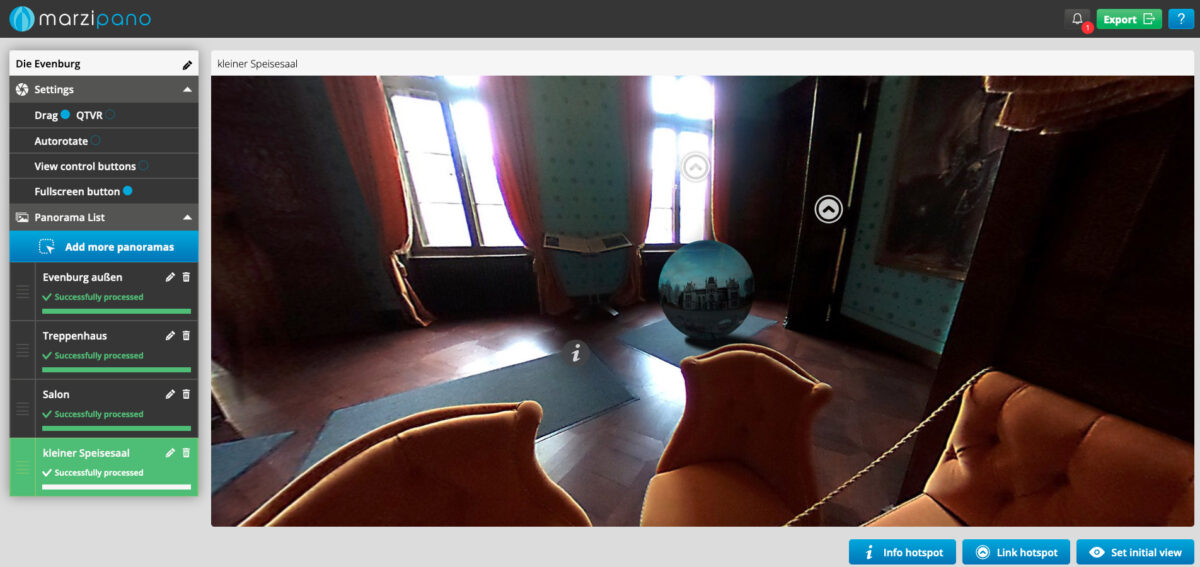 360°-Rundgänge kostenlos erstellen mit Marzipano - Matthias Süßen